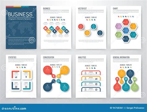 Set With Infographics Stock Vector Illustration Of Concept 94768361