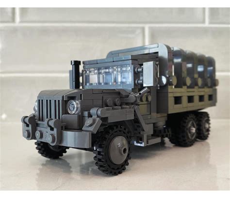 Lego Moc U S M35 Military Cargo Truck By Cascadia Bricks Rebrickable Build With Lego