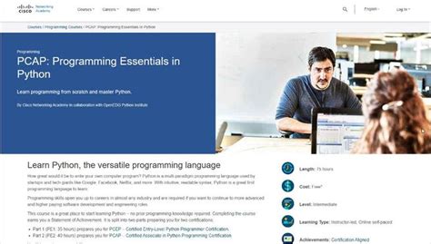 Aprender Python Desde Cero Y Gratis Es Posible Con Este Curso De Cisco En 75 Horas