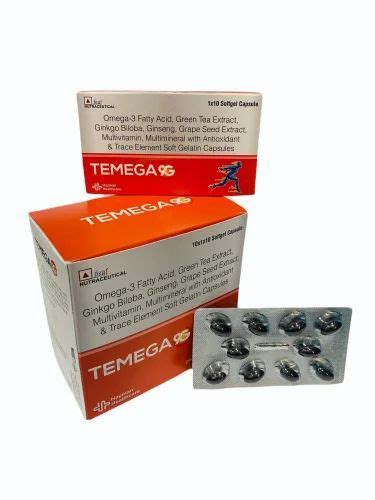 Temega G Omega Fatty Acid Multimineral With Antioxidant Trace Element Soft Gelatin Capsules