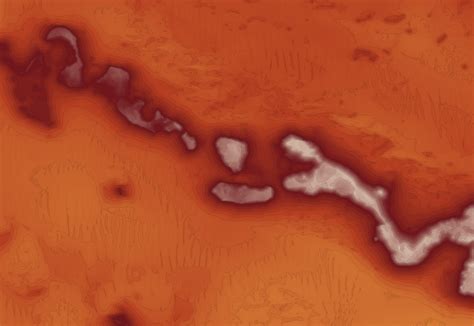 Contour Art Of Mars Topography Engelsjk