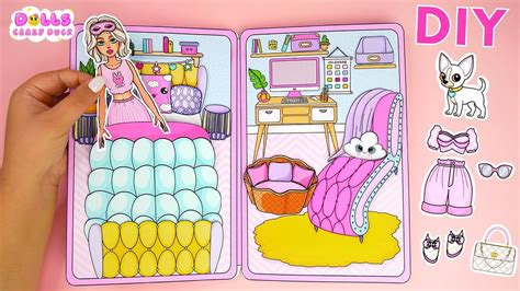 КАК СДЕЛАТЬ БУМАЖНЫЙ ДОМ ДЛЯ КУКЛЫ СВОИМИ РУКАМИ Paper Doll Template Barbie Paper Dolls