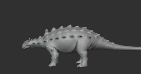3d Model Minotaurasaurus Basemesh Low Poly Vr Ar Low Poly Cgtrader