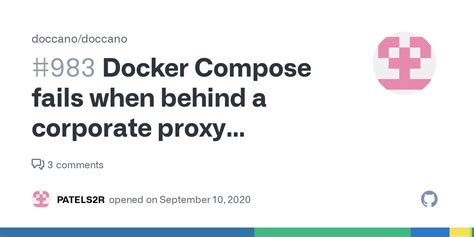Docker Compose Fails When Behind A Corporate Proxy Network Resolution