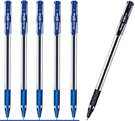 Rorito Bmax B Max Brite Ball Pen Blue Writing Pack Of 60 50 Blue 10 Black Office