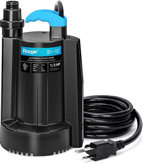 Mseltos 120hp 660 Gph Automatic Small Sump Pump 82 Ft Max Head 110v