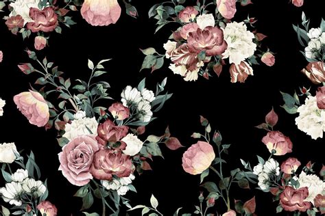 437 Wallpaper Vintage Flower Pictures Myweb