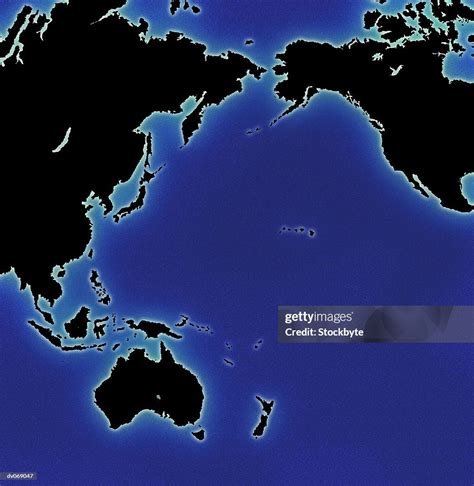 Blank Pacific Rim Map