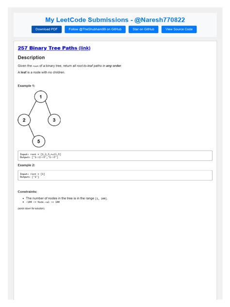 Leetcode Submissions 2 Pdf Division Mathematics Matrix