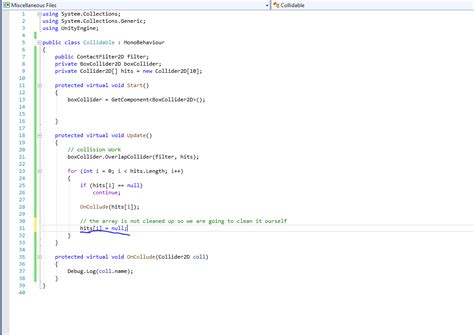 value cannot be null paramater name collider please help me fix this error r unity