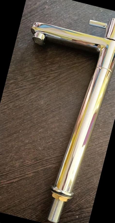 Stainless Steel Round 12inch Tall Boy Pillar Cock For Bathroom Fitting