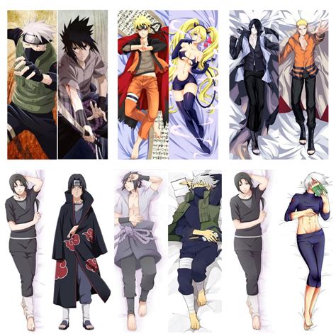50x150cm Hot Velvet Naruto Anime Dakimakura Uzumaki Hatake Kakashi Male