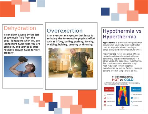 Brochure Hypothermia Vs Hyperthermia Hypothermia Is A Medical