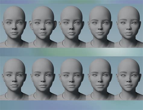 P3d Teenage Shape Set Daz 3d