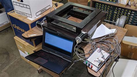 Old Industrial Xy Stage Moves Again On Arduino Accelstepper New Screwdriver