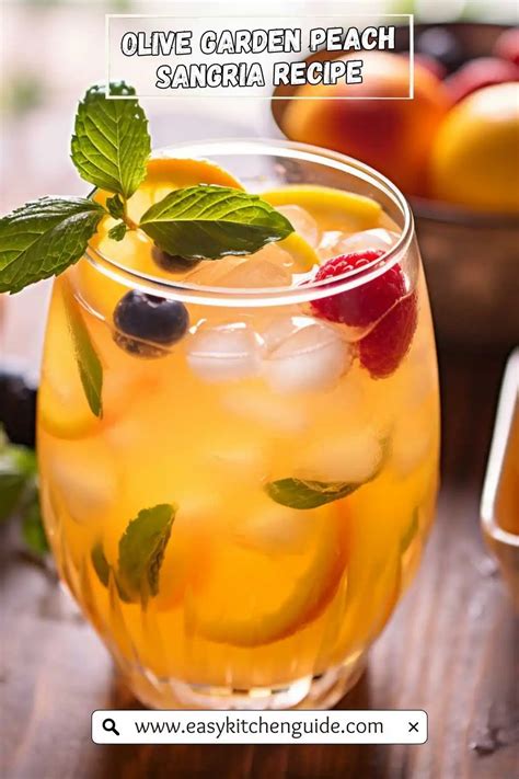 Olive Garden Peach Sangria Recipe Easy Kitchen Guide
