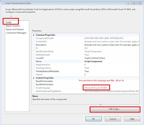 Welcome To Techbrothersit Ssis How To Use Script Component As