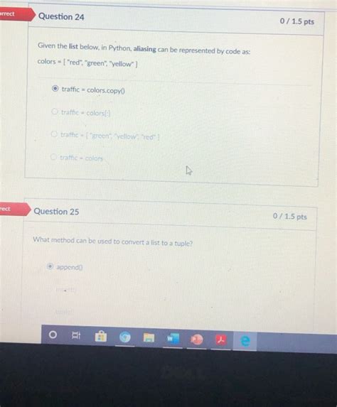 Solved Orrect Question 24 015 Pts Given The List Below In