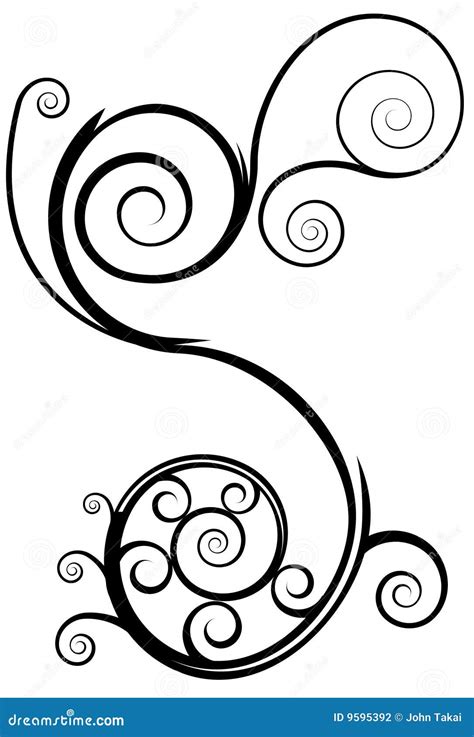 scrolling element stock vector illustration of isolated 9595392