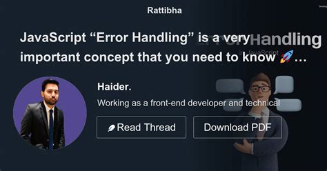 javascript “error handling” is a very important concept that you need