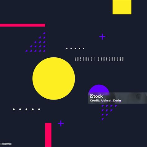 레트로 추상적인 기하학적 배경입니다 플랫 수치와 포스터 0명에 대한 스톡 벡터 아트 및 기타 이미지 0명 개념 구도