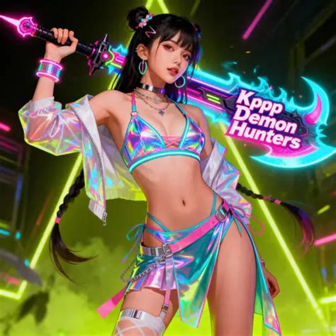 Zoey From Kpop Demon Hunters In A G String Ai Art Generator Easy