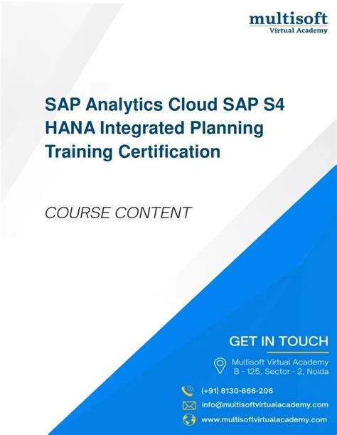 PPT SAP Analytics Cloud SAP S HANA Integrated Planning PowerPoint Presentation ID