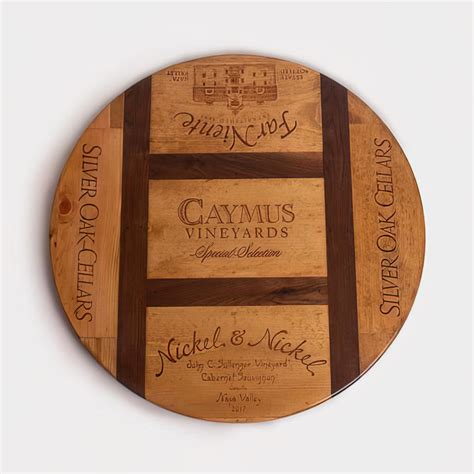 Napas Finest Wine Crate Lazy Susan Alpine Wine Design