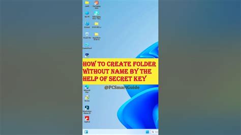 how to create folder without name by the help of secret key
