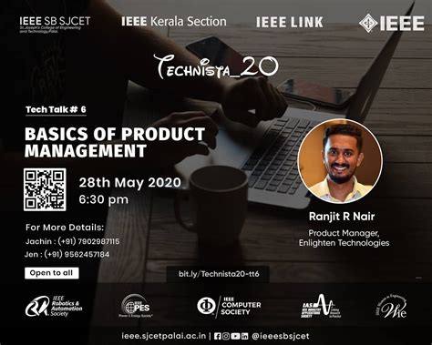 Techtalk6 Basics Of Product Management Sjcet Palai
