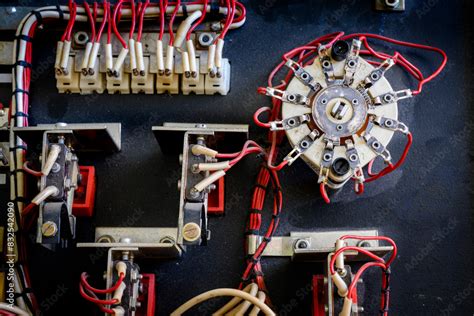 Switches Relays And Wiring Harnesses In An Electrical Circuit Stock