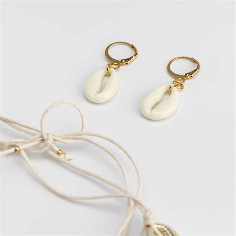 Set De Joyería Concha De Oro Micaela Lmcasadiseñomx