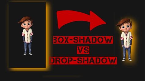 box shadow vs drop shadow youtube