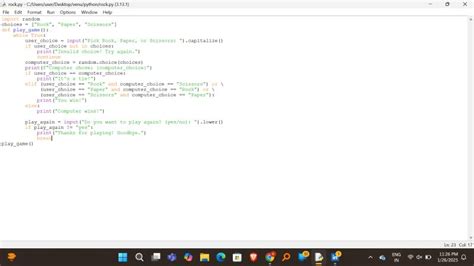 Venu Kandukuri On Linkedin Python Rockpaperscissors Coding Developerfun Learntocode