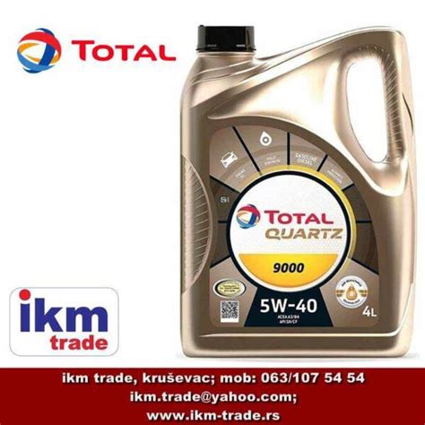 TOTAL QUARTZ 9000 5W-40 4l - IKM Trade