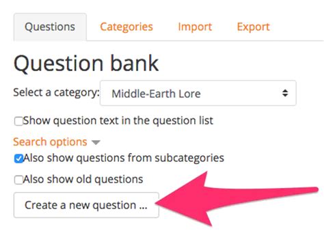 Create A Question Bank Question Moodle User Guides