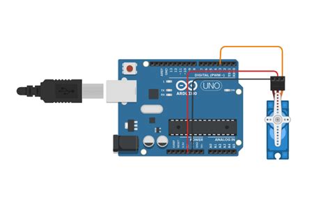 Circuit Design Copy Of Servo Motor Tinkercad