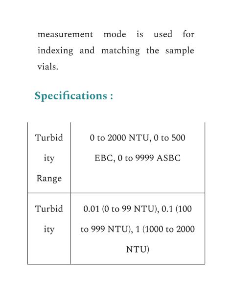 Benchtop Turbidity Meter Pdf Science