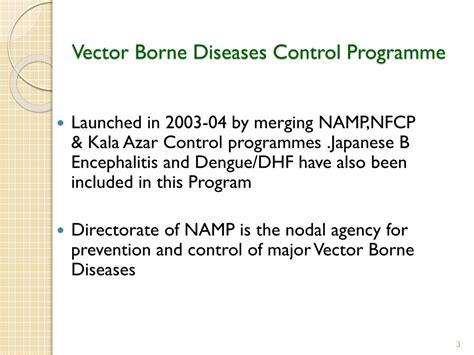 Ppt National Vector Borne Diseases Control Program Powerpoint Presentation Id9125576