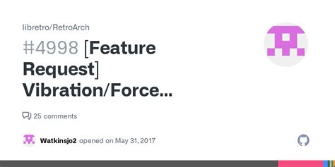 Feature Request Vibrationforce Feedback For Dinput Control Devices · Issue 4998 · Libretro