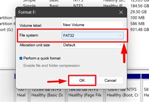 Как отформатировать диск в Fat32 в Windows