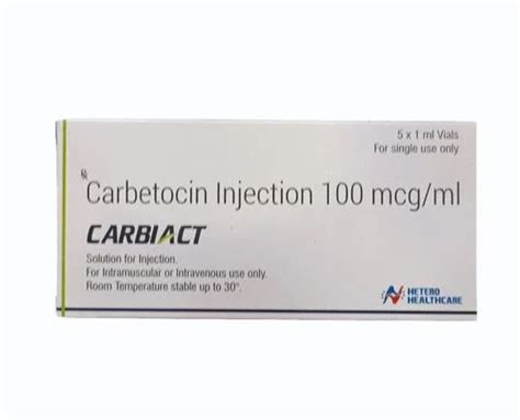 Corbiact Carbetocin Injection 4000 Iu Prescription At ₹ 410 Piece In Pune