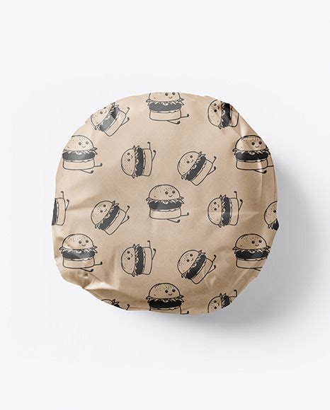 Wrapped Burger Mockup Free Download Images High Quality Png 