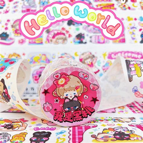 現貨 新品公主循環上線 循環 咕卡貼紙 社團調調手帳萌物社 調調系列 整循環試吃條15 20公分 蝦皮購物