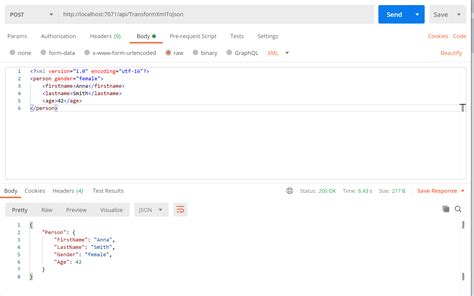 Transforming Data From Json To Xml And Xml To Json