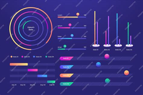 Premium Vector Gradient Data Visualization Design