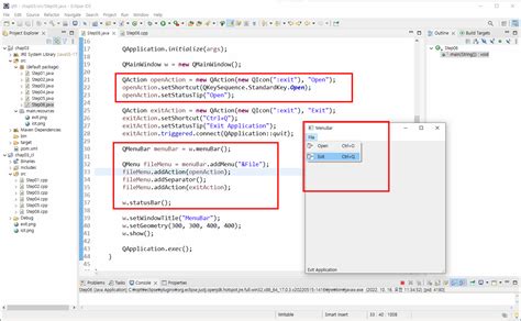 06 메뉴바 만들기 Qt6 With Jambi6