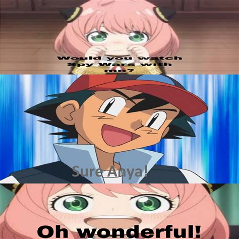 Ash Ketchum Says Yes To Anya By Renaultzero On Deviantart