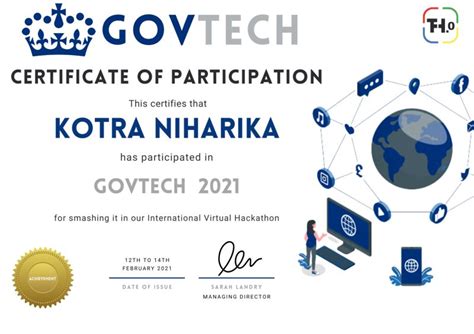 kotra niharika on linkedin happy to participate in govtech hackathon