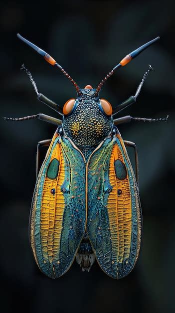 A Bug With A Blue Tail That Says Bug On It Premium Ai Generated Image
